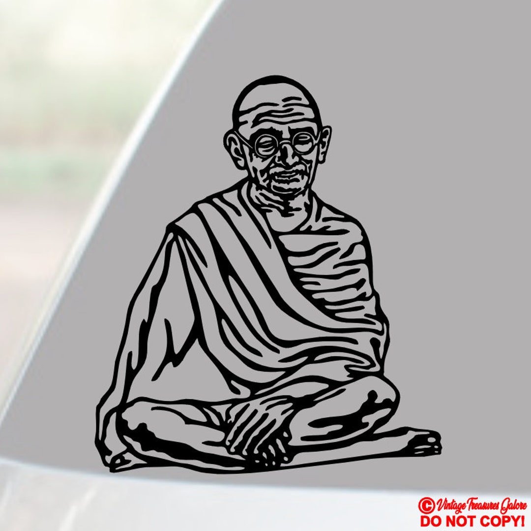 MAHATMA GHANDI - Vinyl Decal Sticker Car Boat Laptop Rear Window Wall ...