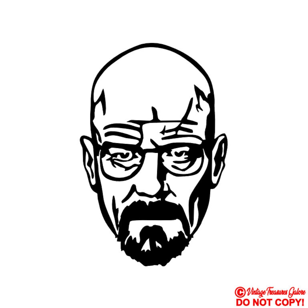 BREAKING BAD Walter White Heisenberg Vinyl Decal Sticker Window Wall ...