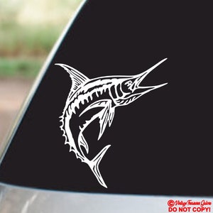 ATLANTIC BLUE MARLIN - Vinyl Decal Sticker Car Truck Boat Rear Window ...