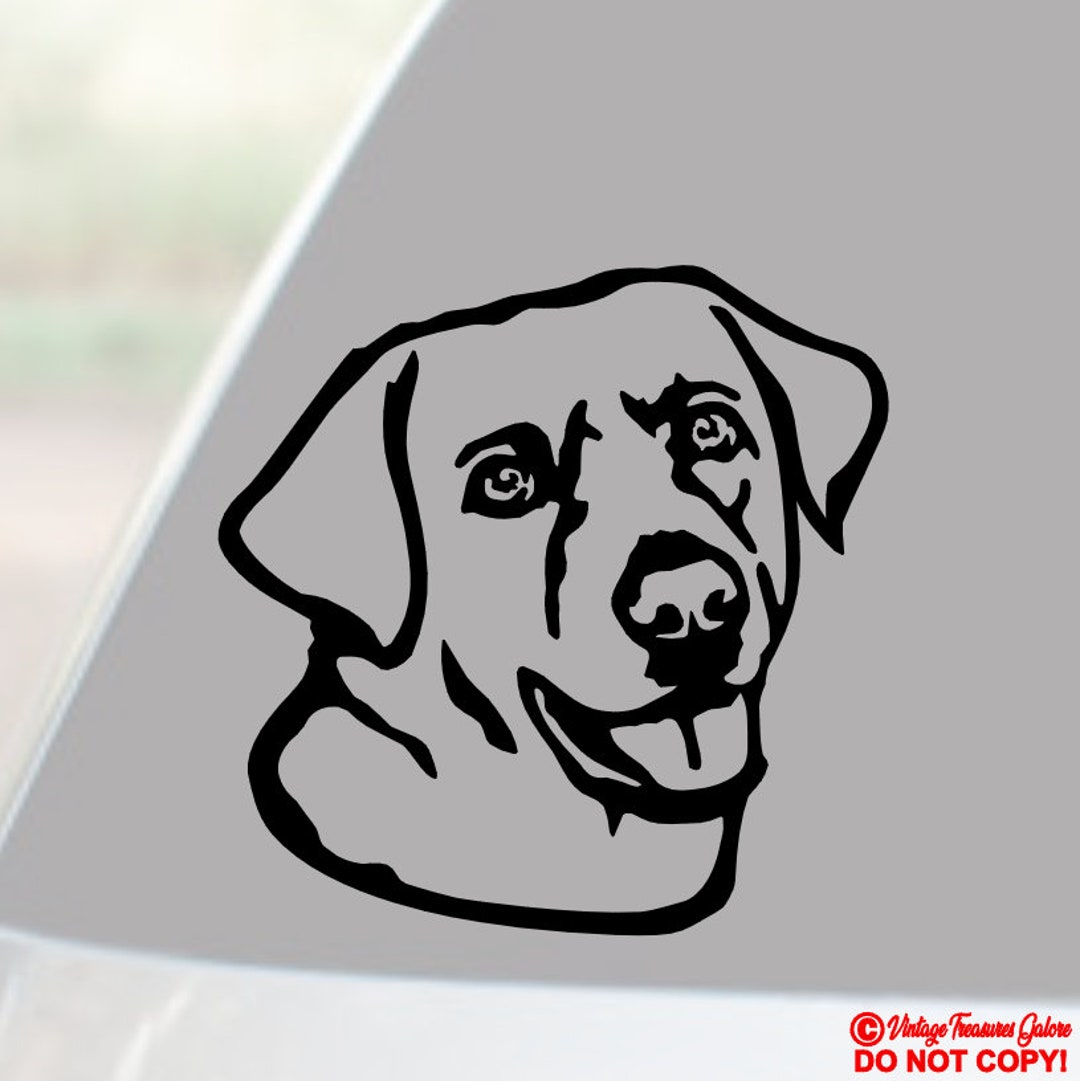 LABRADOR RETRIEVER - Vinyl Decal Sticker Car Truck Van SUV Window Wall ...