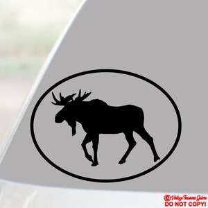 MOOSE Vinyl Decal Sticker Car Truck Van Laptop Window Wall Bumper Rear ...