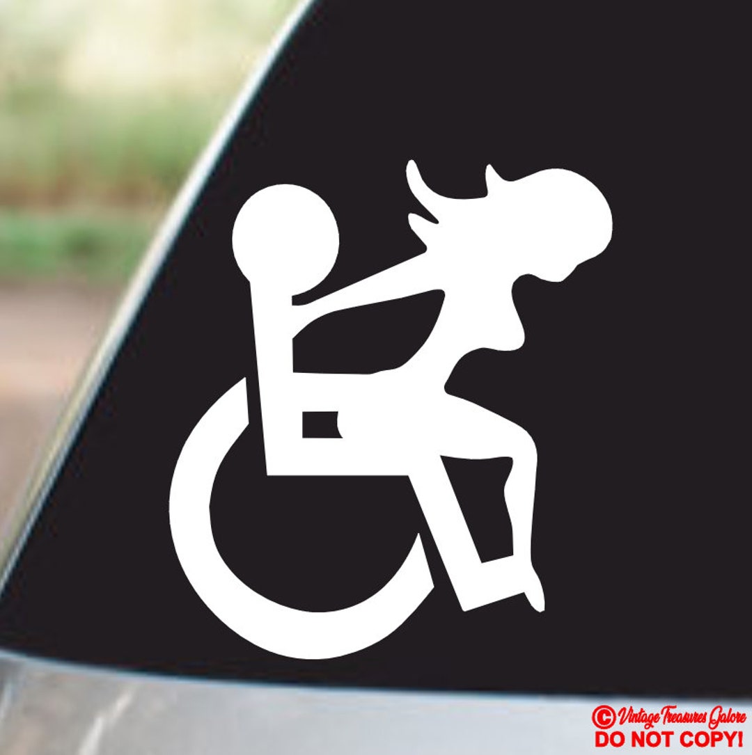 Wheelchair Sex Vinyl Decal Sticker Car Truck Boat Laptop Rear Back