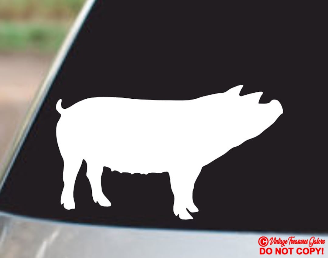 PIG - Vinyl Decal Sticker Car Truck Boat Laptop Rear Back Window Wall ...
