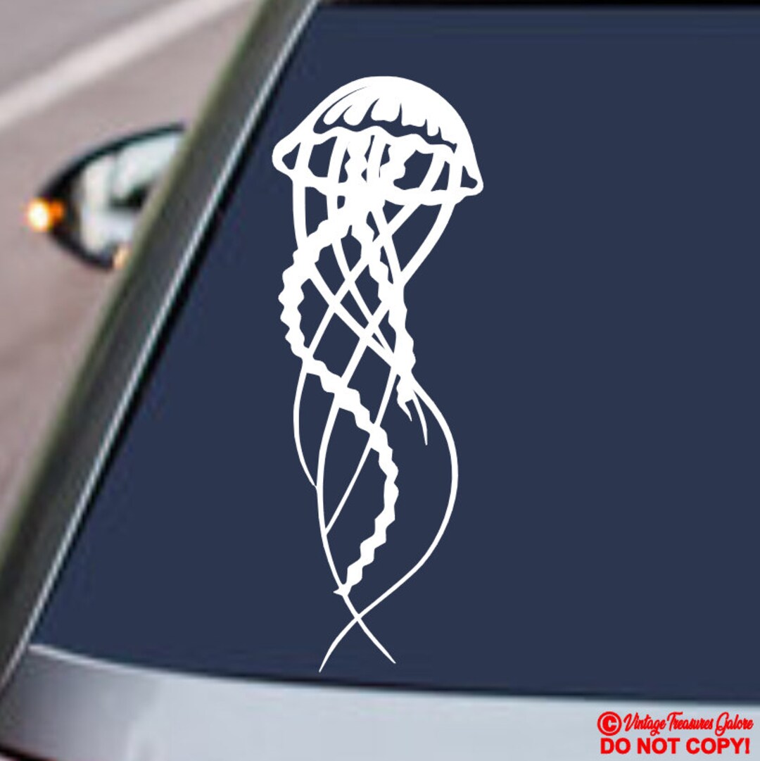 JELLYFISH - Vinyl Decal Sticker Car Truck Van Suv Boat Laptop Rear Back ...