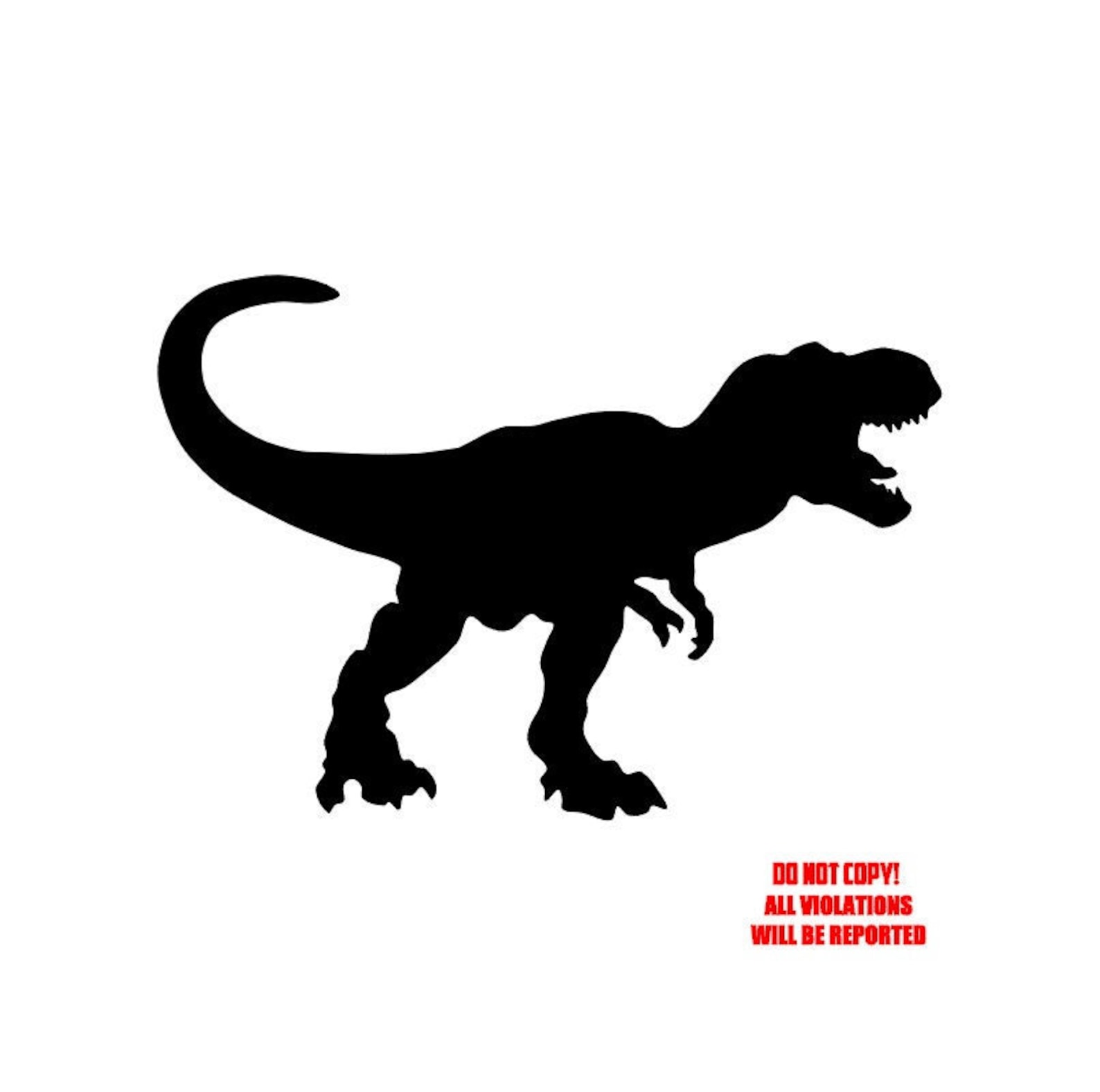 TYRANNOSAURUS REX Vinyl Decal Sticker. Window, Wall, Car, Truck, Bumper ...