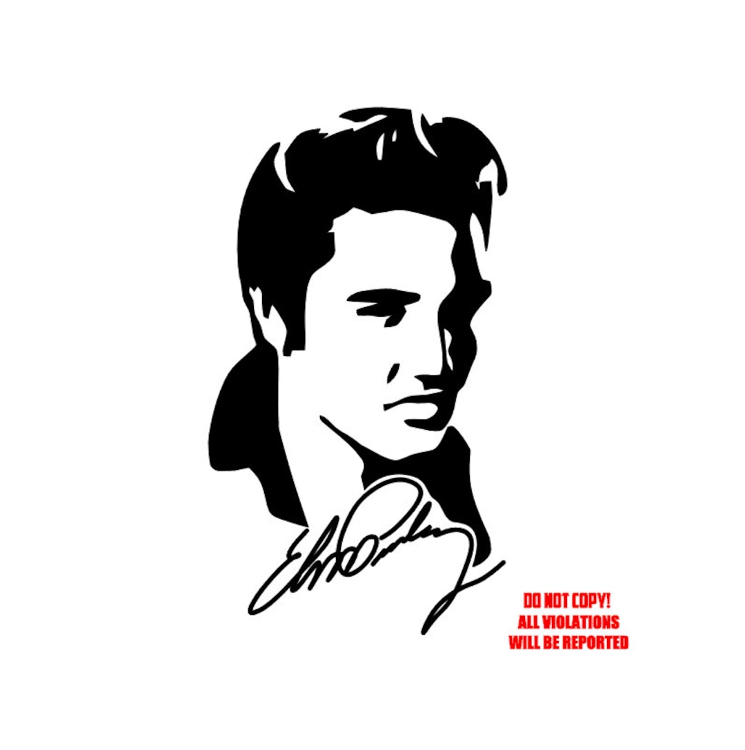 ELVIS PRESLEY Vinyl Decal Sticker. Window, Wall, Car, Truck, Bumper the ...