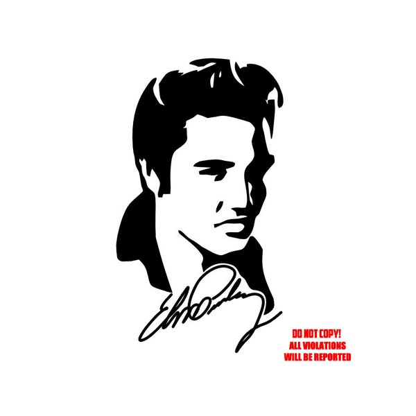 Elvis Presley Decal - Etsy