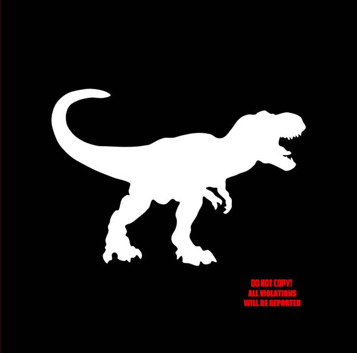 Tyrannosaurus Rex Vinyl Decal Sticker, Car, Truck, Window, Wall - Etsy