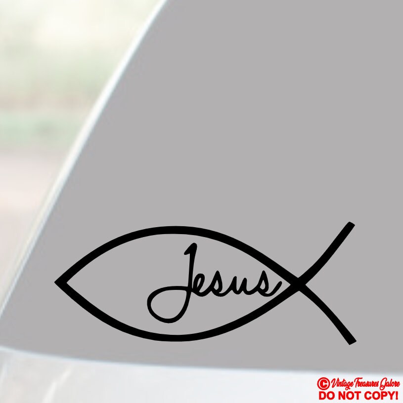 JESUS FISH Vinyl Decal Sticker Car Truck Van Suv Boat - Etsy