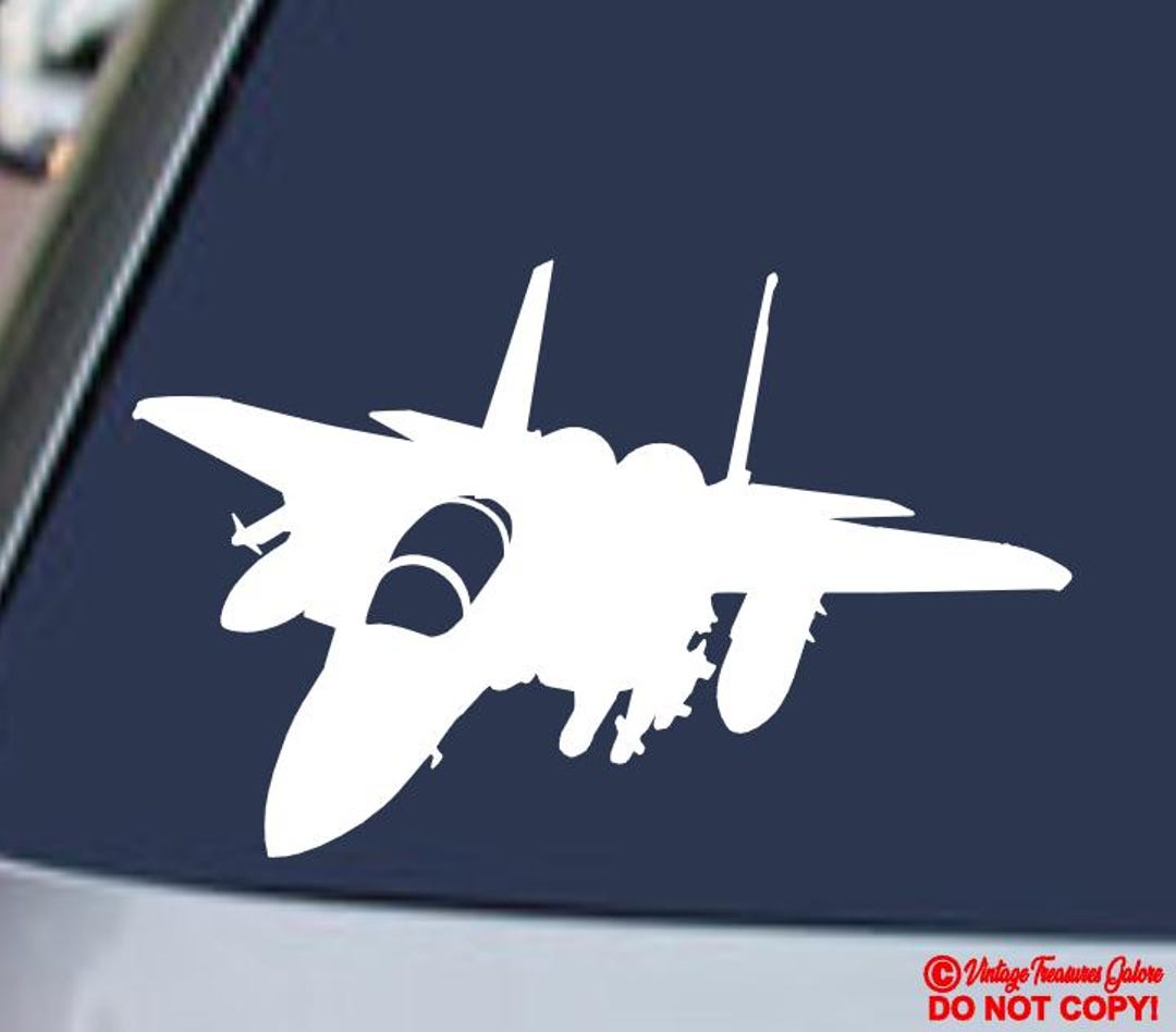 F-15 FIGHTER JET ~ Vinyl Decal Sticker for Car, Truck, Van, Rear Window ...