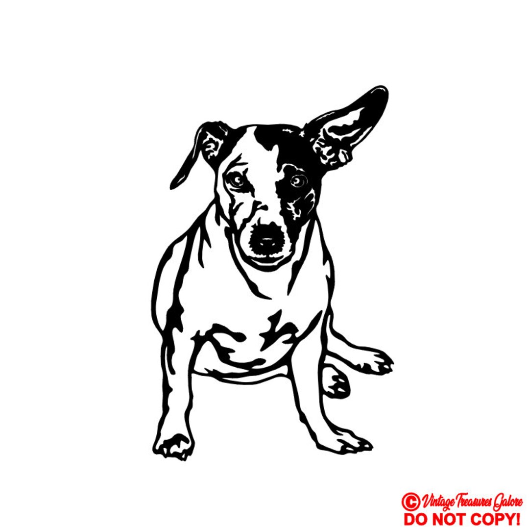 Jack Russell Terrier Vinyl Decal: Car, Truck, Window, Wall - Etsy