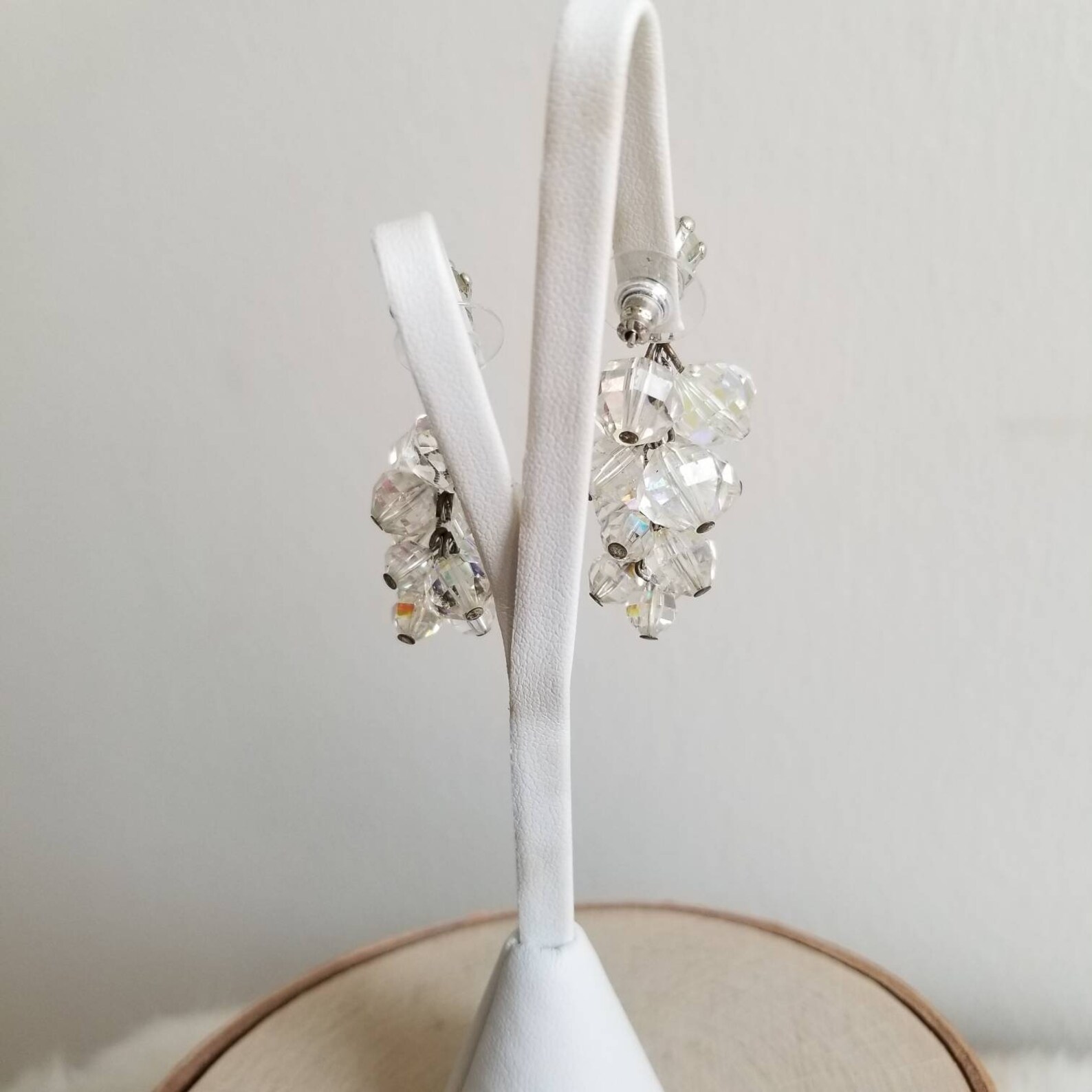 Vintage 1960's Lagona AB Crystal Cluster Dangle and Drop | Etsy