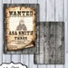 Wanted Poster Birthday Invitation | Any Birthday | Western Theme Photo ...