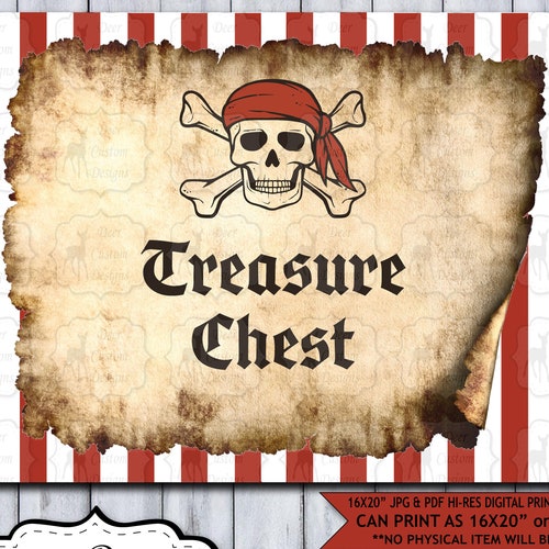 Printable Pirate Party Sign Instant Digital Download | Etsy