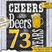 Cheers and Beers 33 Years 33rd Birthday Poster Cheers to 33 Cheers ...