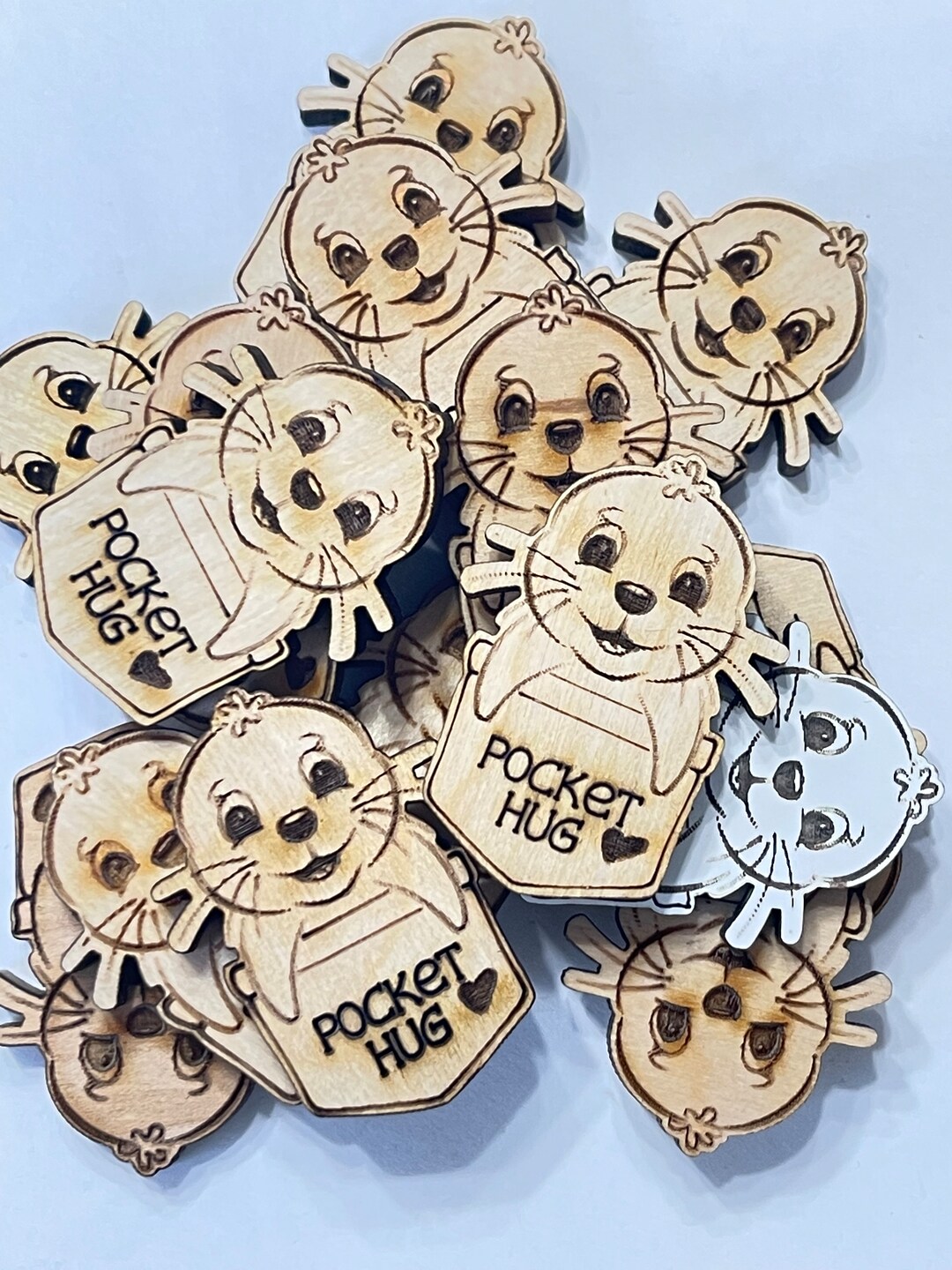 Seal Pocket Hug Laser Ready Cut File for Glowforge or Other Lasers ...