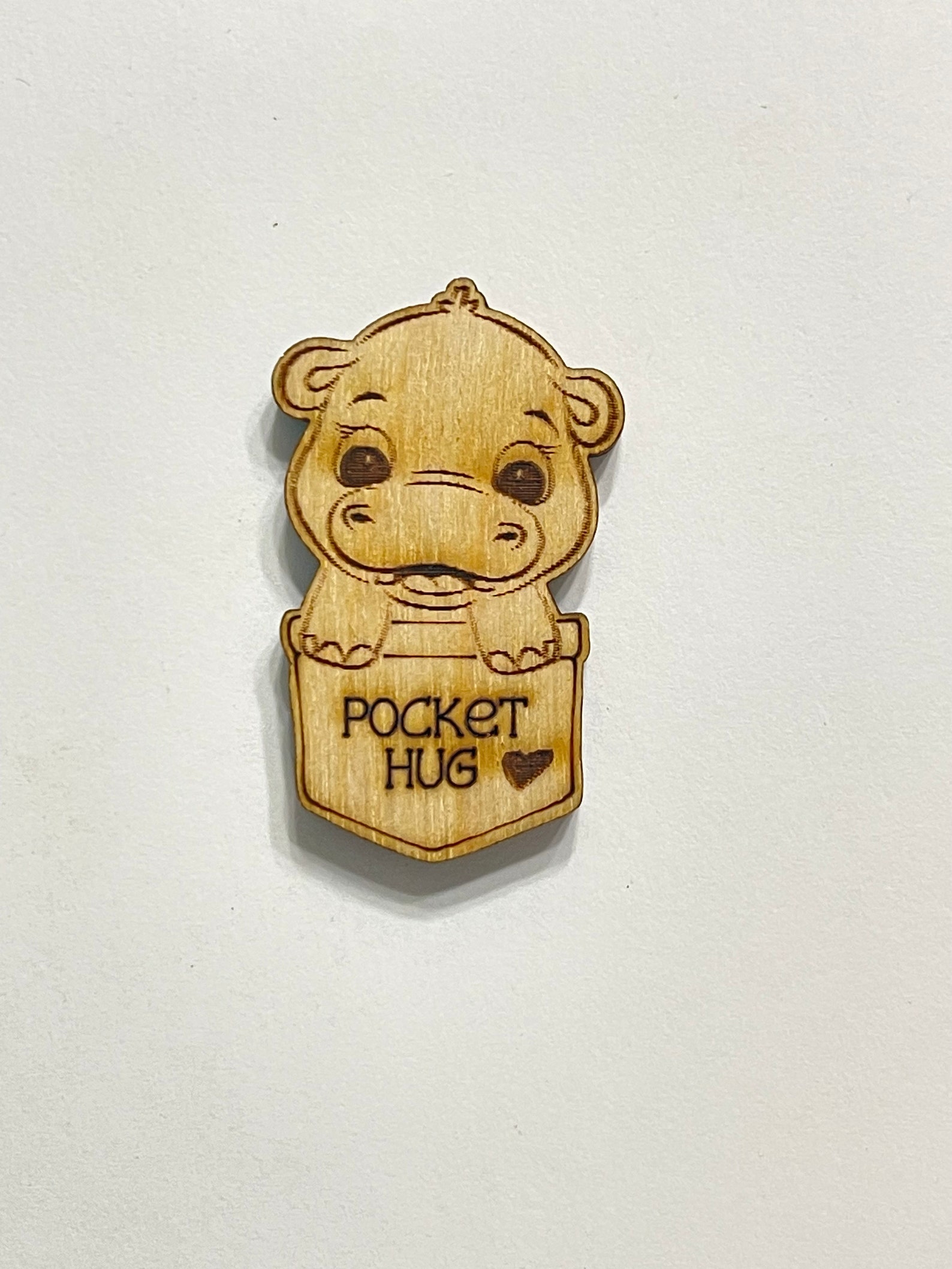 Hippo Pocket Hug Laser Ready Cut File for Glowforge or Other - Etsy