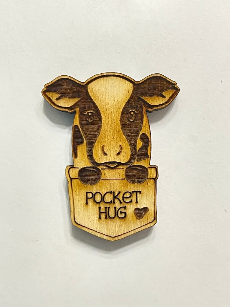 Cow Pocket Hug Laser Ready Cut File for Glowforge or Other - Etsy