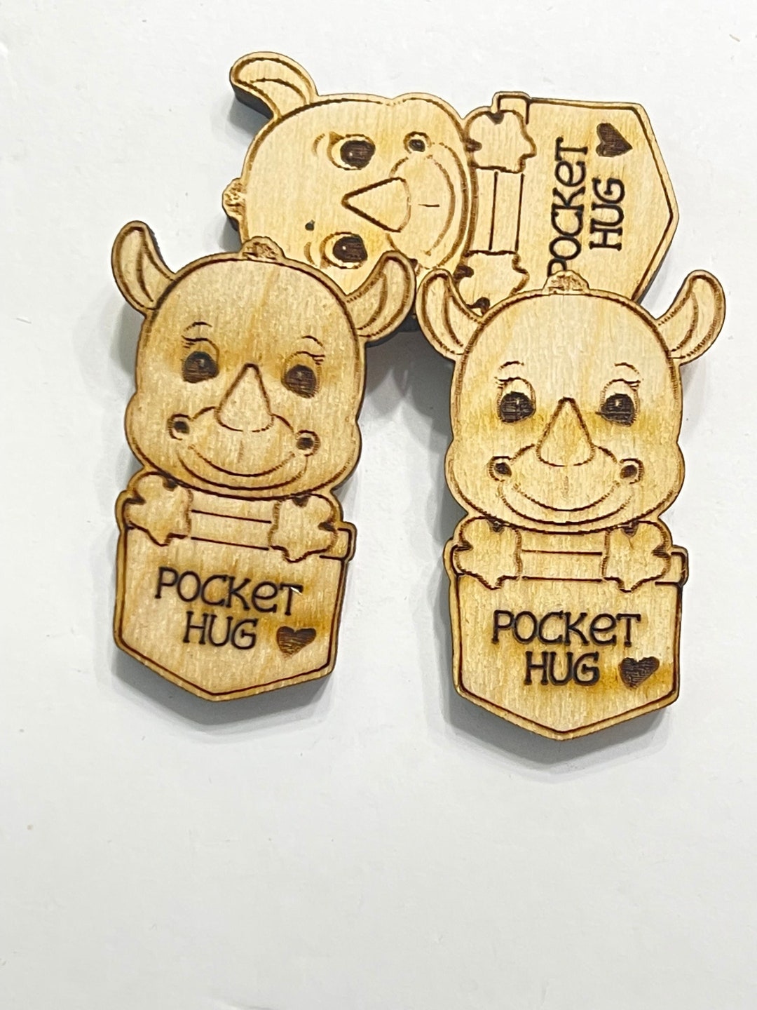 Rhino Pocket Hug Laser Ready Cut File for Glowforge or Other Lasers ...