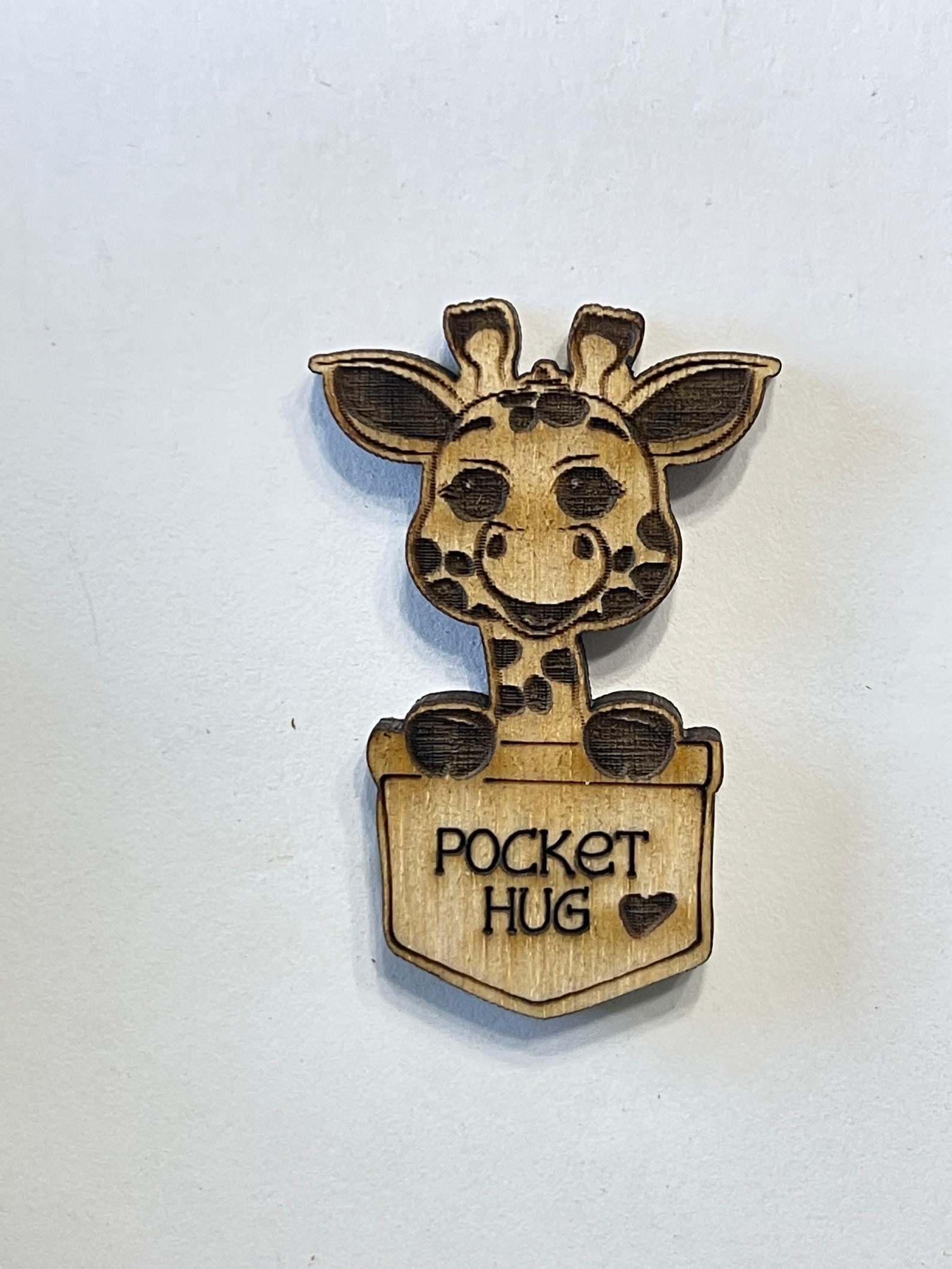 Giraffe Pocket Hug Laser Ready Cut File for Glowforge or Other - Etsy