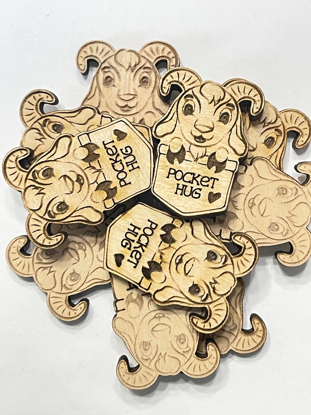 Goat Pocket Hug Laser Ready Cut File for Glowforge or Other Lasers ...