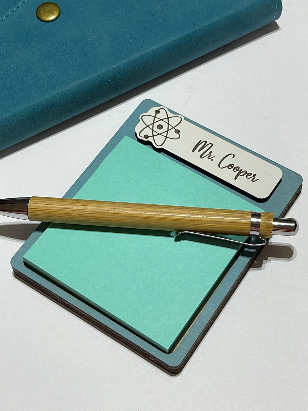 Personalized Teacher Sticky Note Holder | Laser Engraved Teacher ...