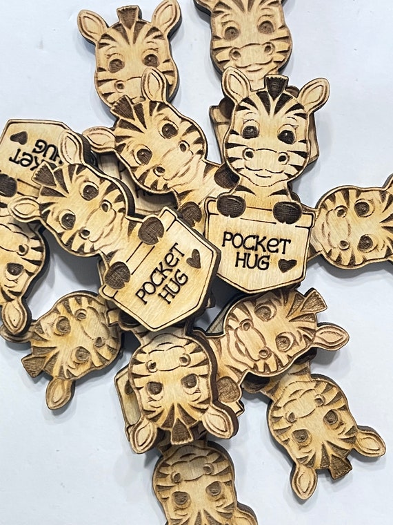 Zebra Pocket Hug Laser Ready Cut File for Glowforge or Other Lasers ...