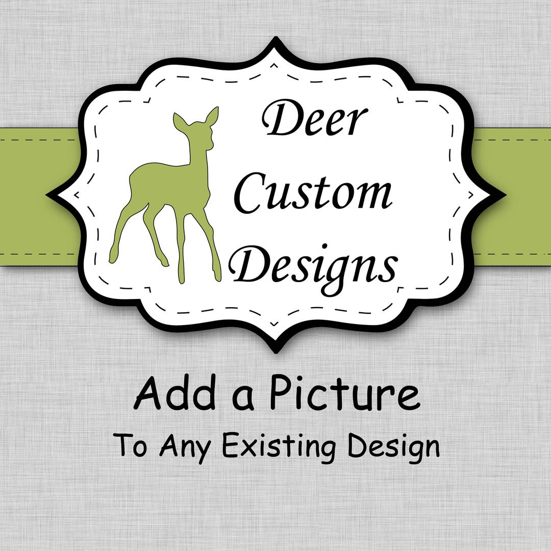 Add a Picture to Any Existing Design | Add On - Etsy