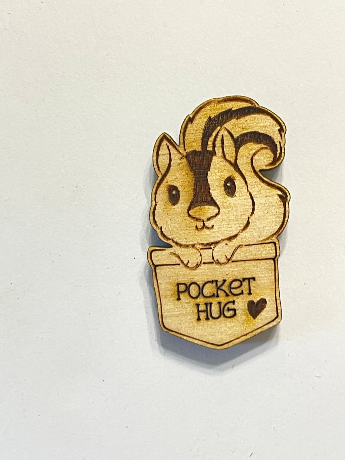 Chipmunk Pocket Hug Laser Ready Cut File for Glowforge or - Etsy