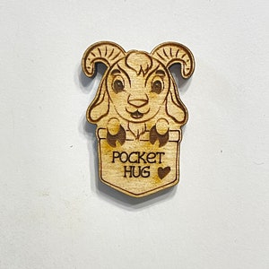 Goat Pocket Hug Laser Ready Cut File for Glowforge or Other Lasers ...