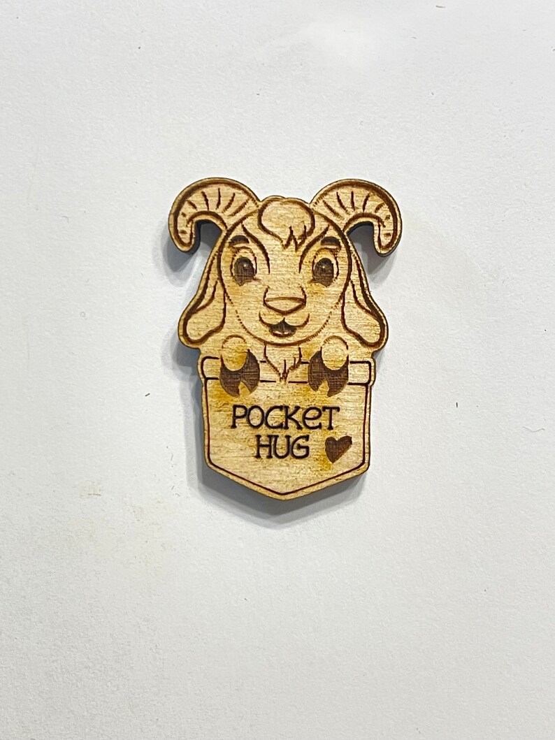 Goat Pocket Hug Laser Ready Cut File for Glowforge or Other - Etsy