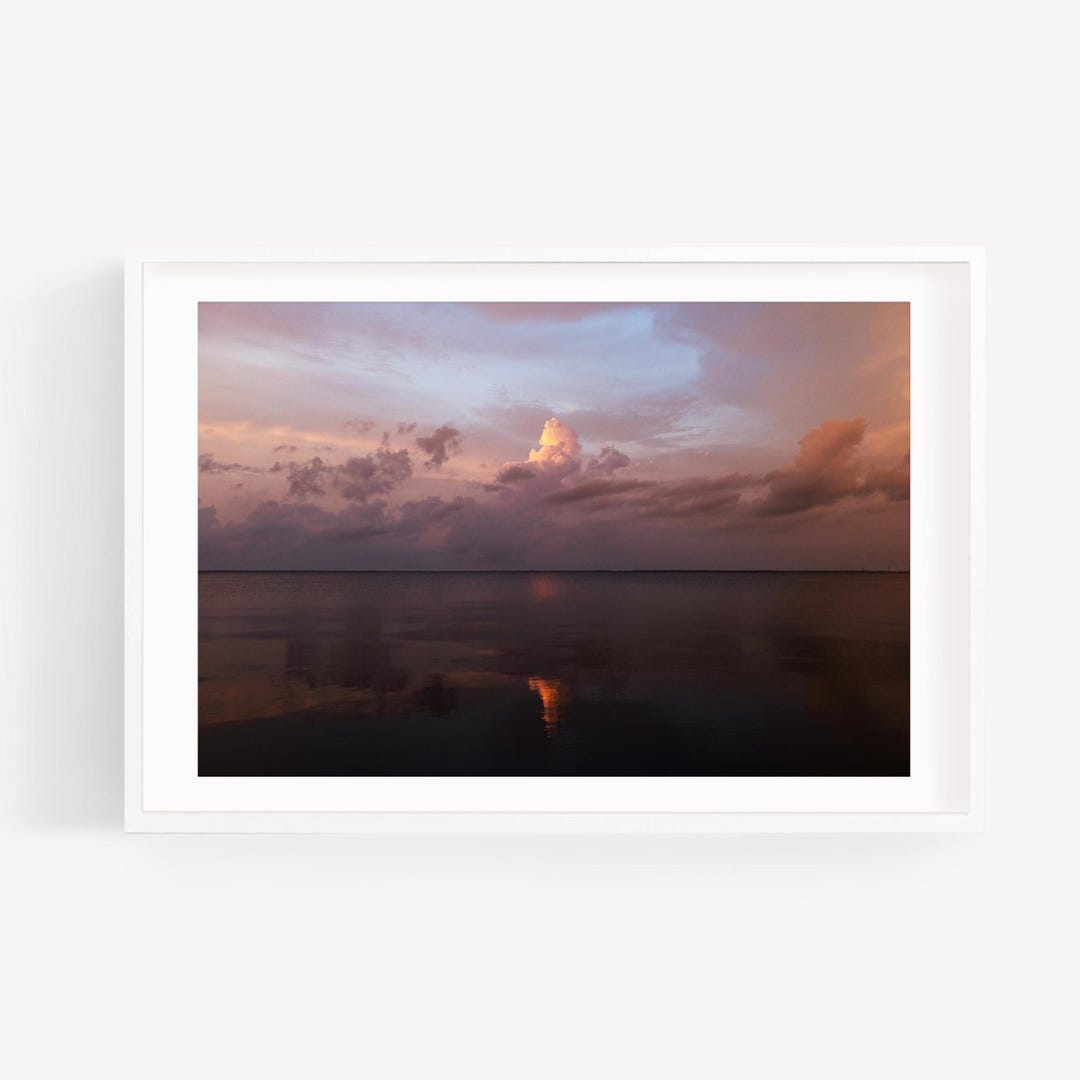 Albemarle Sound Sunset Cloud Wall Art, Inner Banks Photograph, North ...