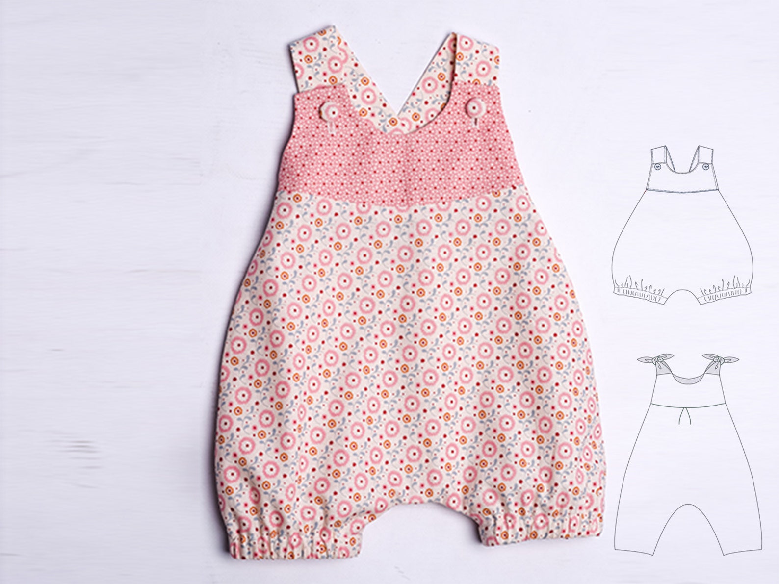 Baby Overall Sewing Pattern Pdf for Girls and Boys Dungaree - Etsy