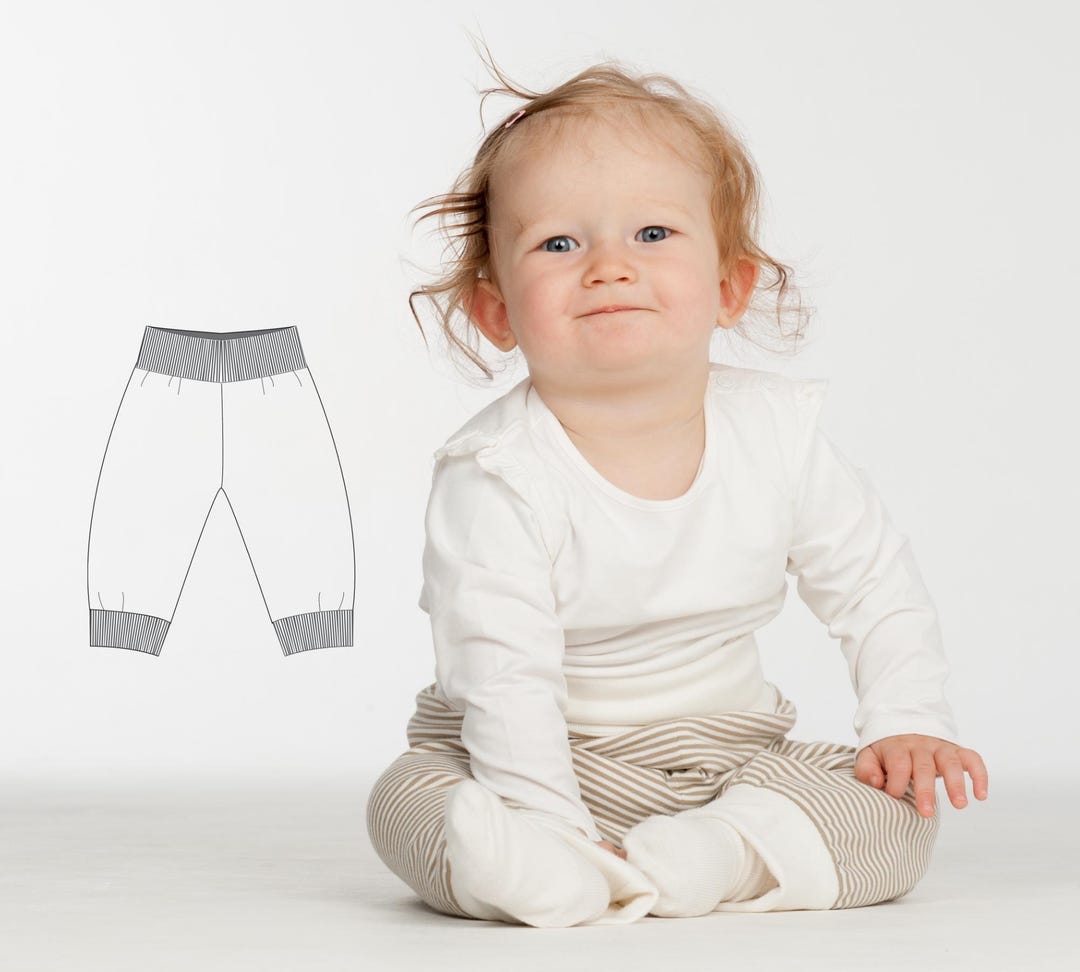 Baby and Toddler Reversible Pants Sewing Pattern PDF LUCCA | Easy ...