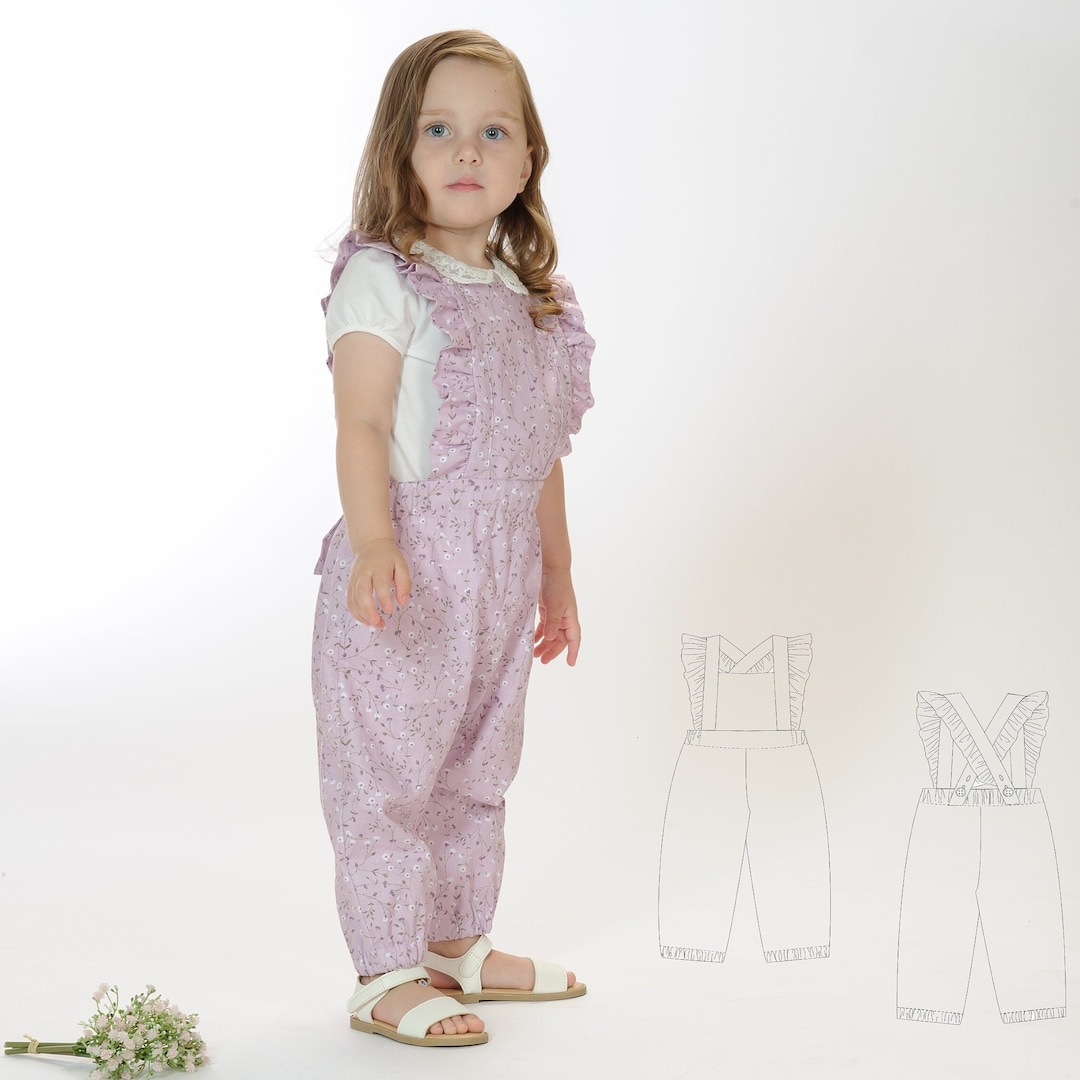 Child Overall Pattern Sewing Tutorial Digital Download Sewing ...