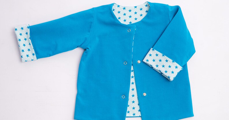 Easy Reversible Baby Jersey Jacket Pattern Pdf for Boy Girl - Etsy