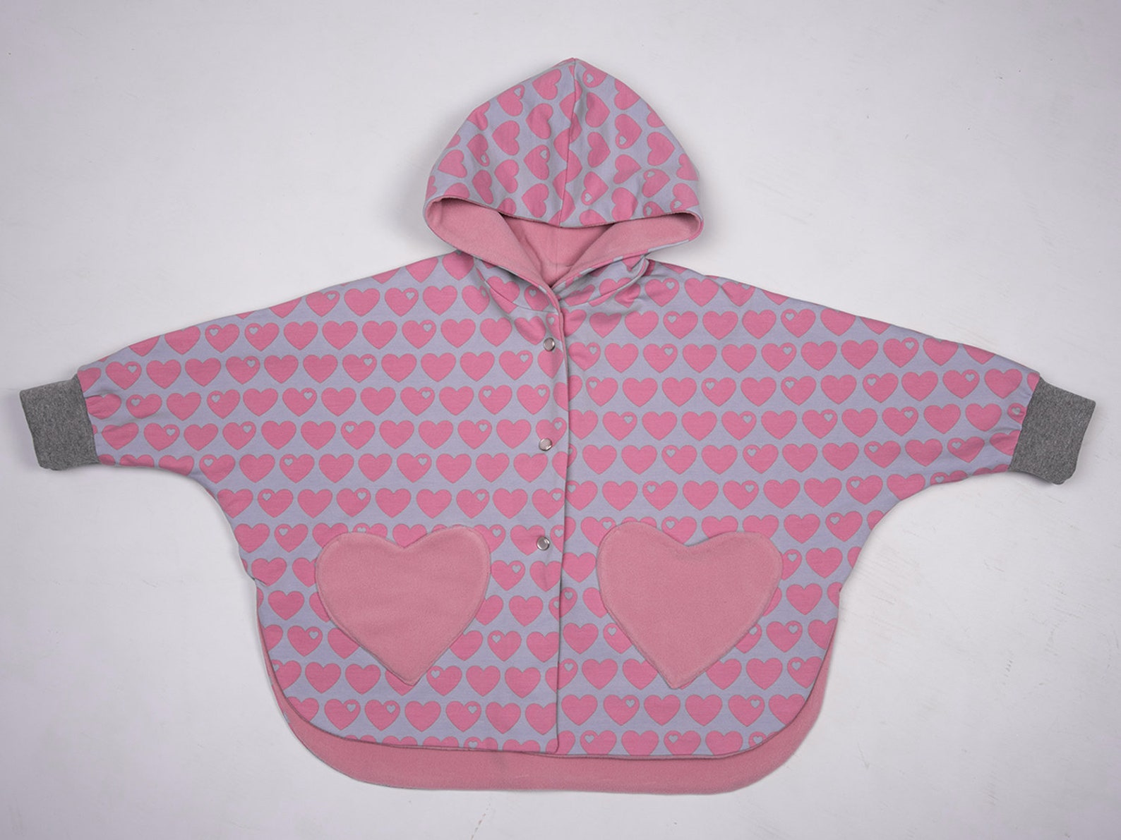 Girl Baby Girls Poncho With Hood Sewing Pattern Pdf. Lined | Etsy