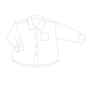 Boys Baby Toddler Shirt Sewing Pattern Pdf TOM | Sizes 6m to 7y | Woven ...