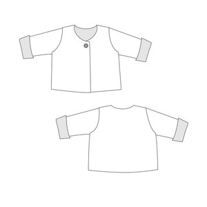 Lined Jacket Sewing Pattern Pdf for Babies and Toddlers, Girls and Boys ...