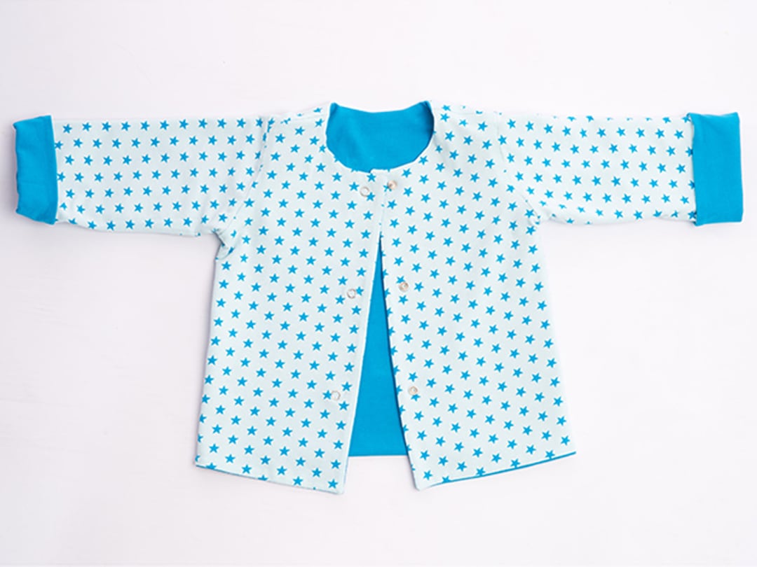 Easy Reversible Baby Jersey Jacket Pattern Pdf for Boy Girl With Snaps ...