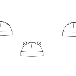 Easy Baby Beanie Hat Sewing Pattern Pdf for Children Boy Girl,newborn ...