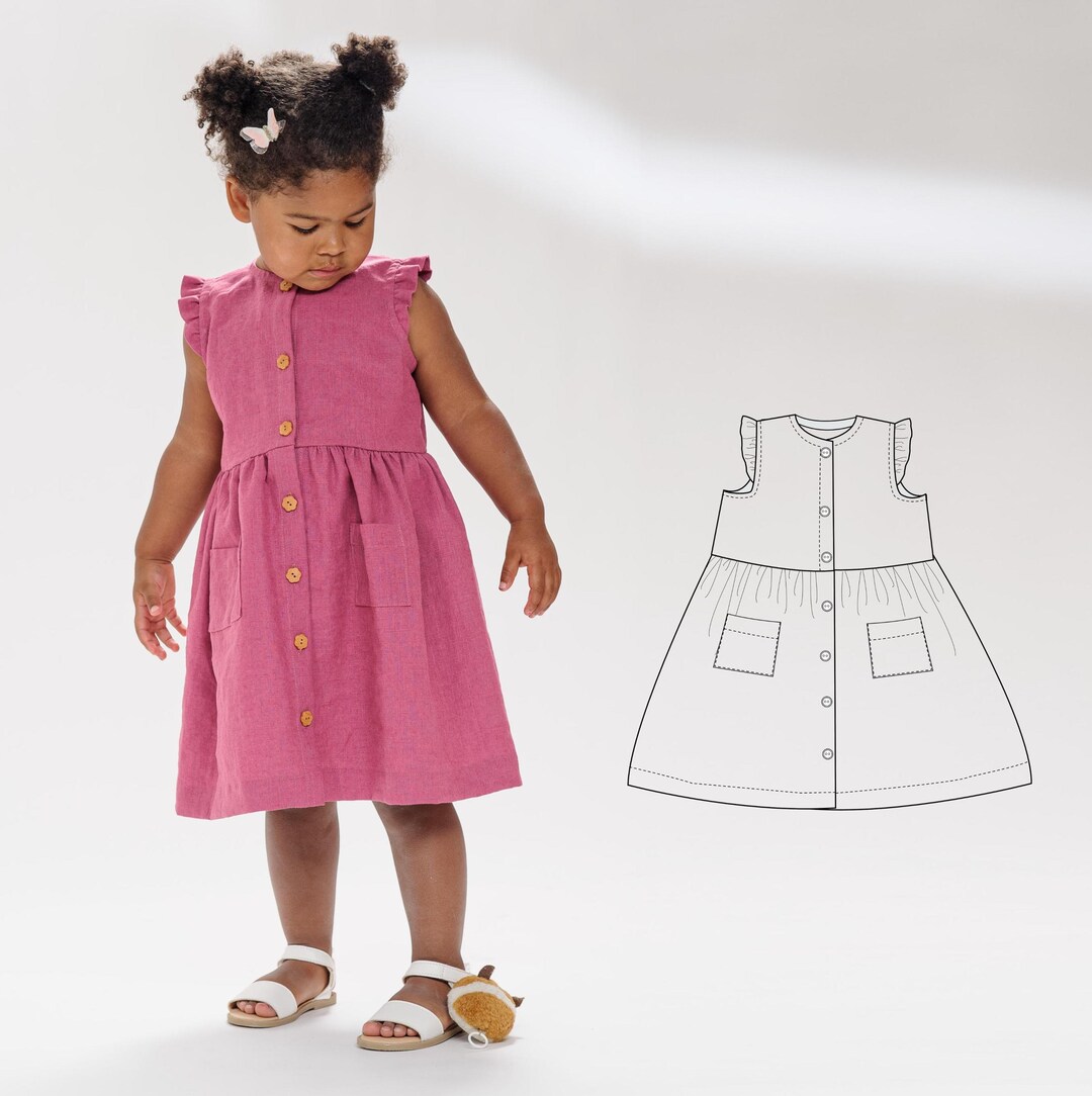 Sewing Pattern-dress Pattern MIMI – Long Sleeve or Sleeveless – PDF ...