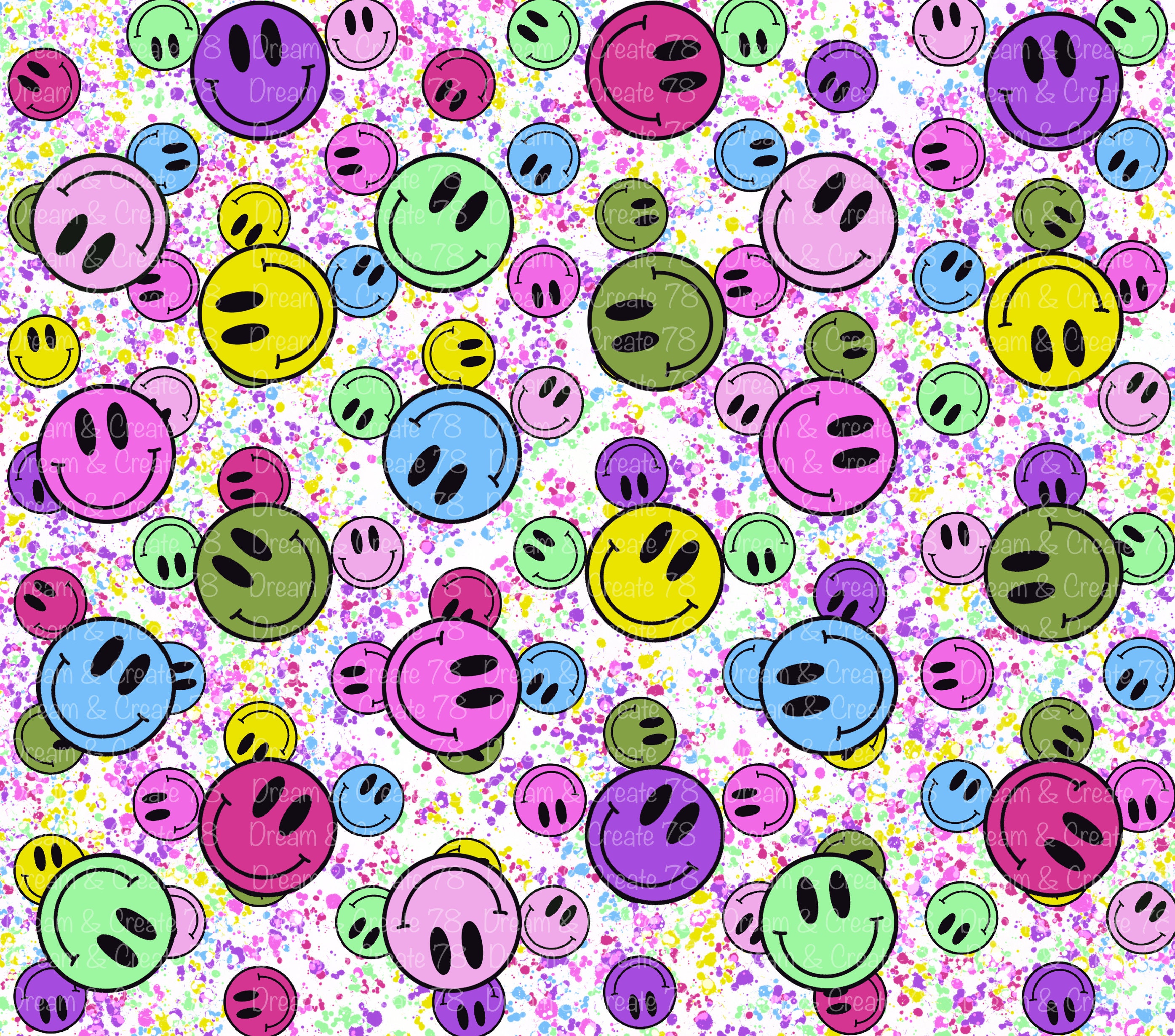 Smiley Face 20oz Tumbler Wrap - Etsy