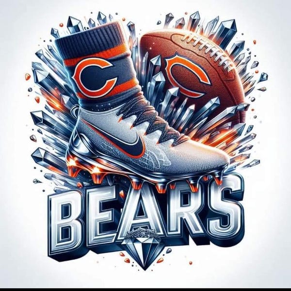 Chicago Bears Shoes - Etsy