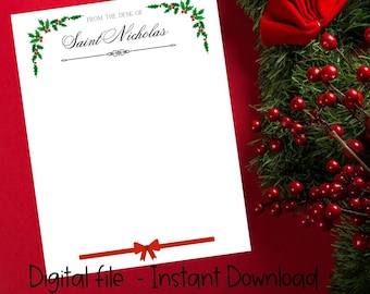 Editable Letter From Saint Nicholas Catholic Saint Nicholas Printable ...