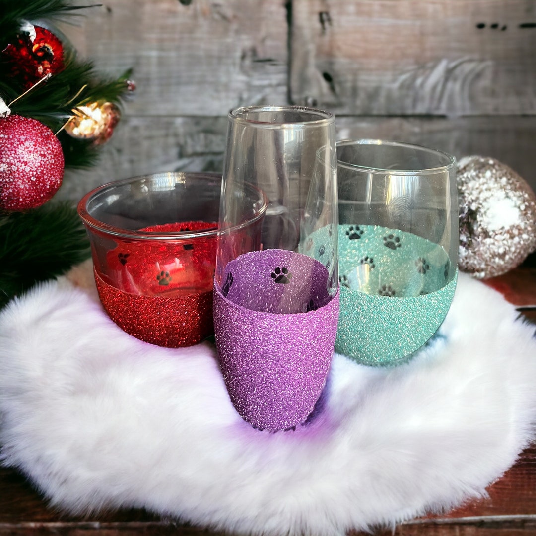 Peek-a-boo Glitter Paw Print Glasses - Etsy