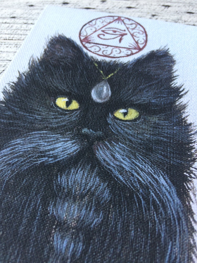 Small Size 4x6 Artwork oracle Cat Print on - Etsy