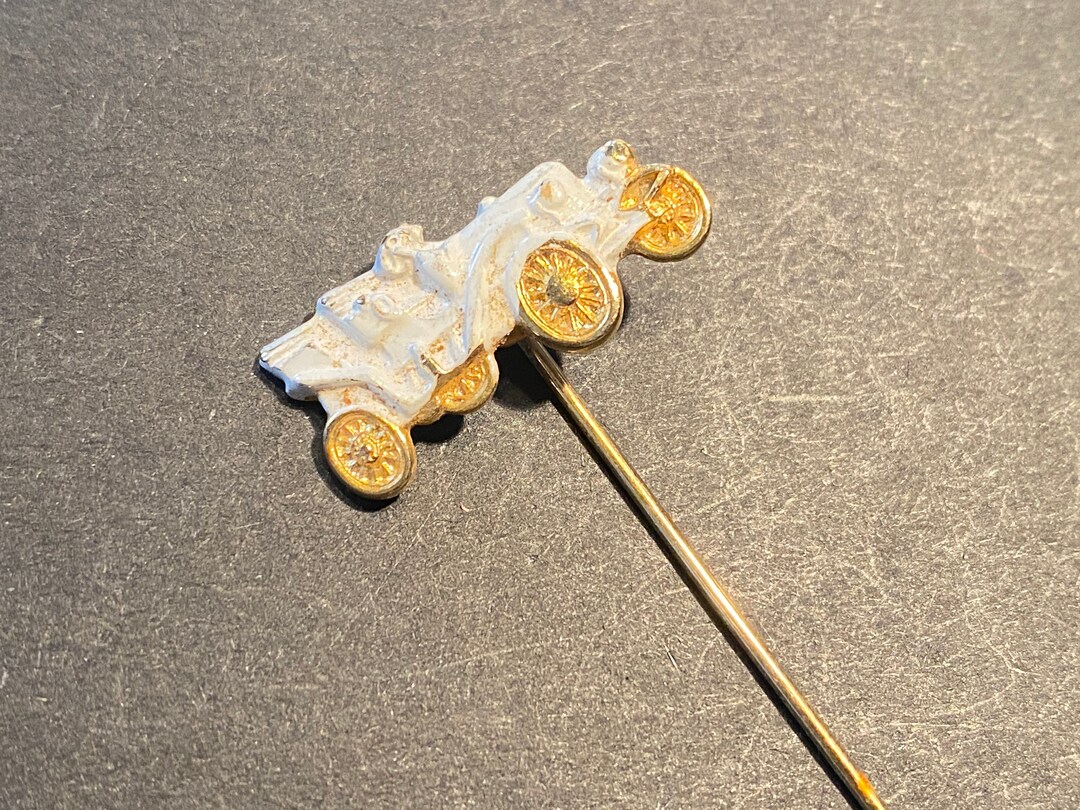 Vintage Hand-painted Carriage Automobile Car Stick Pin Brooch - Etsy