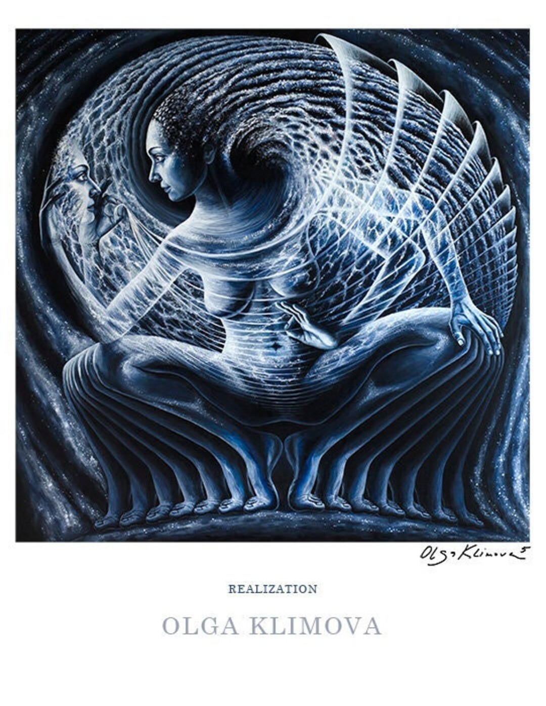 Print on Paper "realization" 17x17 Inches Visionary Psychedelic ...