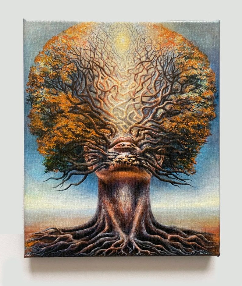 Print on Canvas bodhi Tree, 11x9 and 30x24 Inches, Limited Edition ...